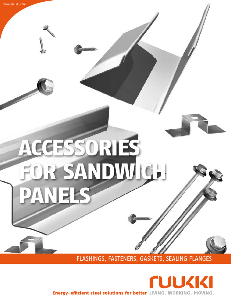 Ruukki Accessories For Sandwich Panels | PDF | Roof | Wall