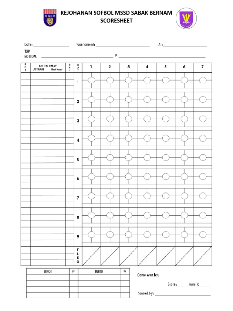 Scoresheet 1 | PDF
