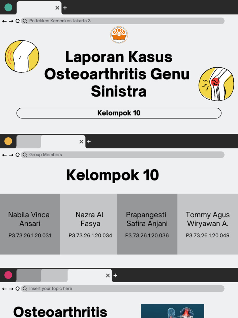 Laporan Kasus Osteoarthritis Genu Sinistra | PDF