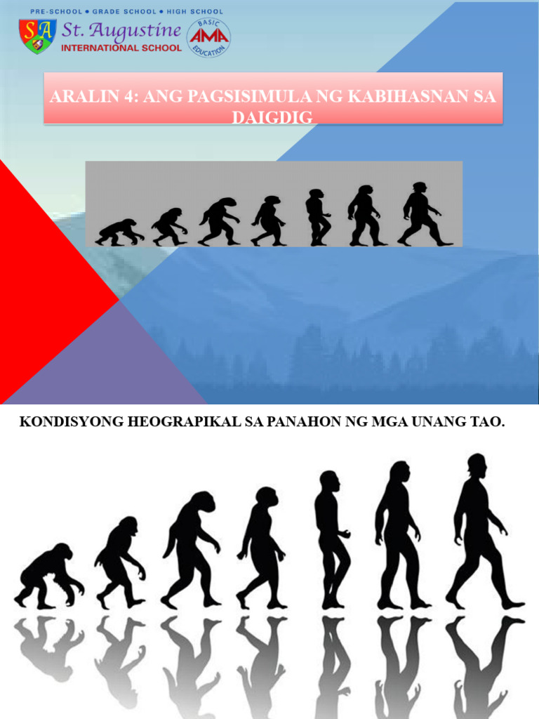 q1ppt1 Aralin 4 Ang Pagsisimula NG Kabihasnan Sa Daigdig | PDF