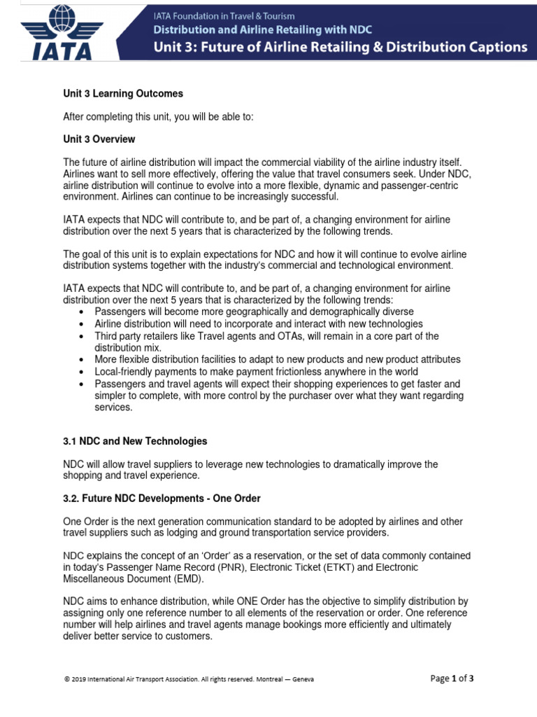 Unit 3 Captions | PDF | Airlines