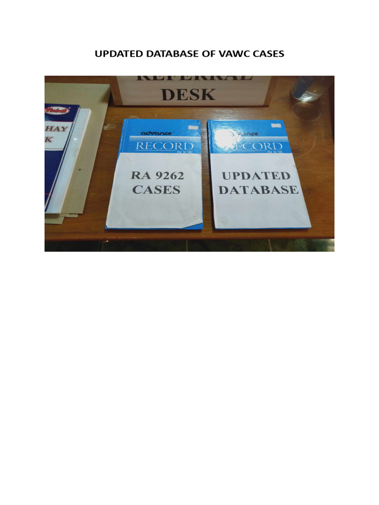 Updated Database of Vawc Cases | PDF