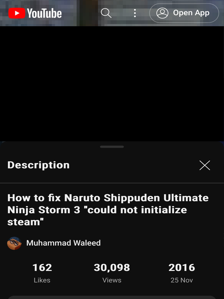 How To Fix Naruto Shippuden Ultimate Ninja Storm 3 Could Not Initialize Steam - YouTube | PDF