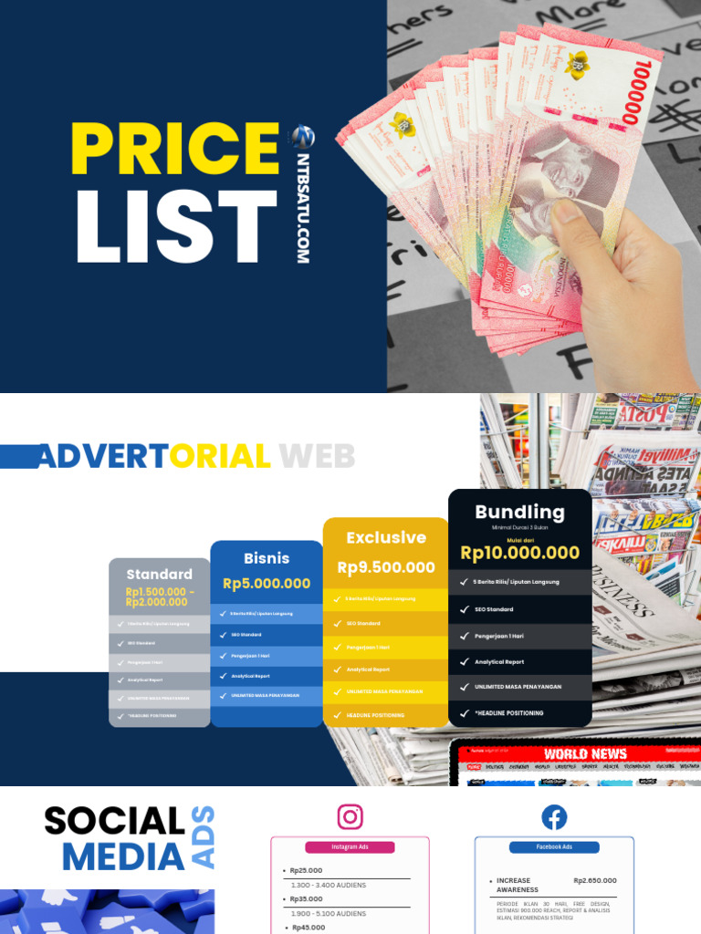 (NTB SATU) - Price List | PDF