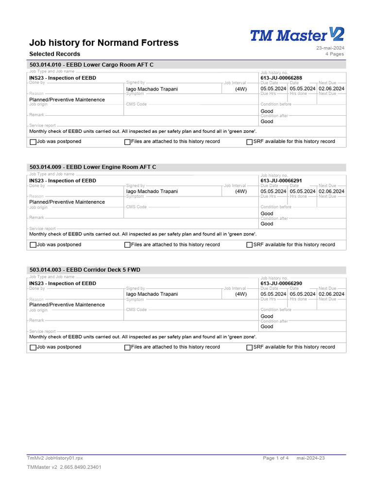 TM Master - EEBD | PDF | Shipping | Ships
