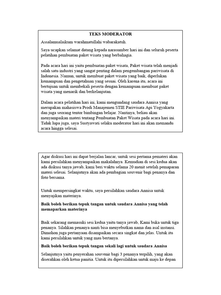 Teks Moderator | PDF