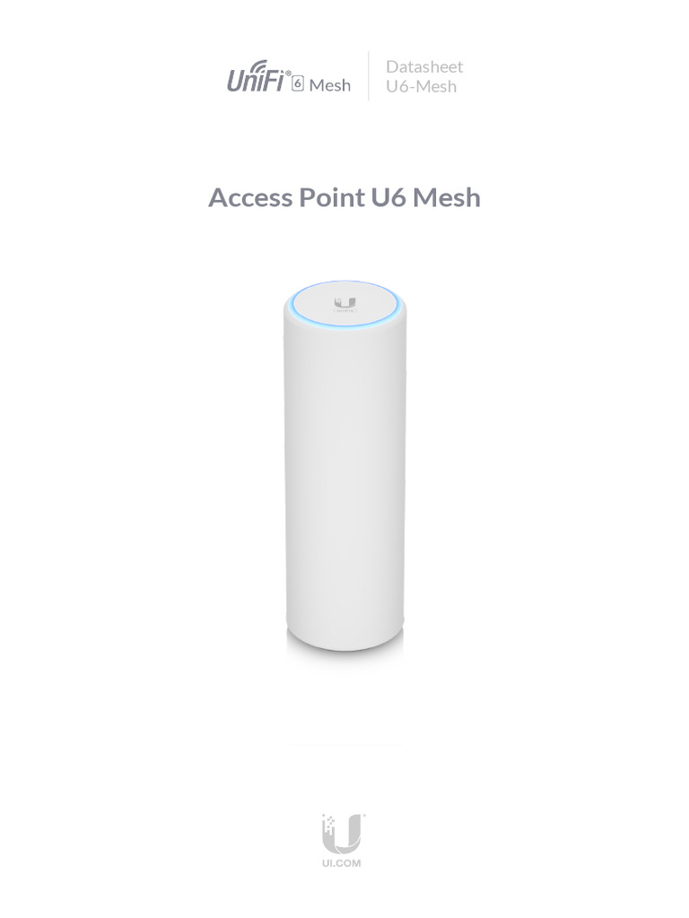 UniFi U6 Mesh | PDF | Wi Fi | Telecommunications Engineering