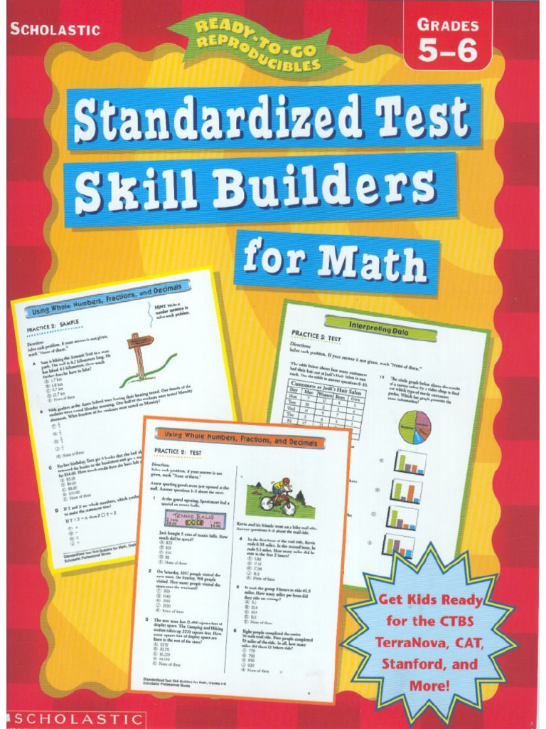 Standardized Test Skill Builders For Math by Scholastic Books Z | PDF