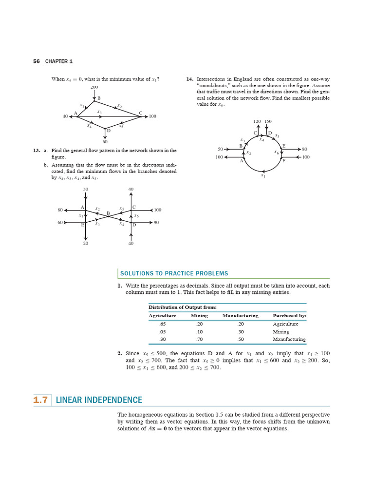 1.7 Linear Independence | PDF