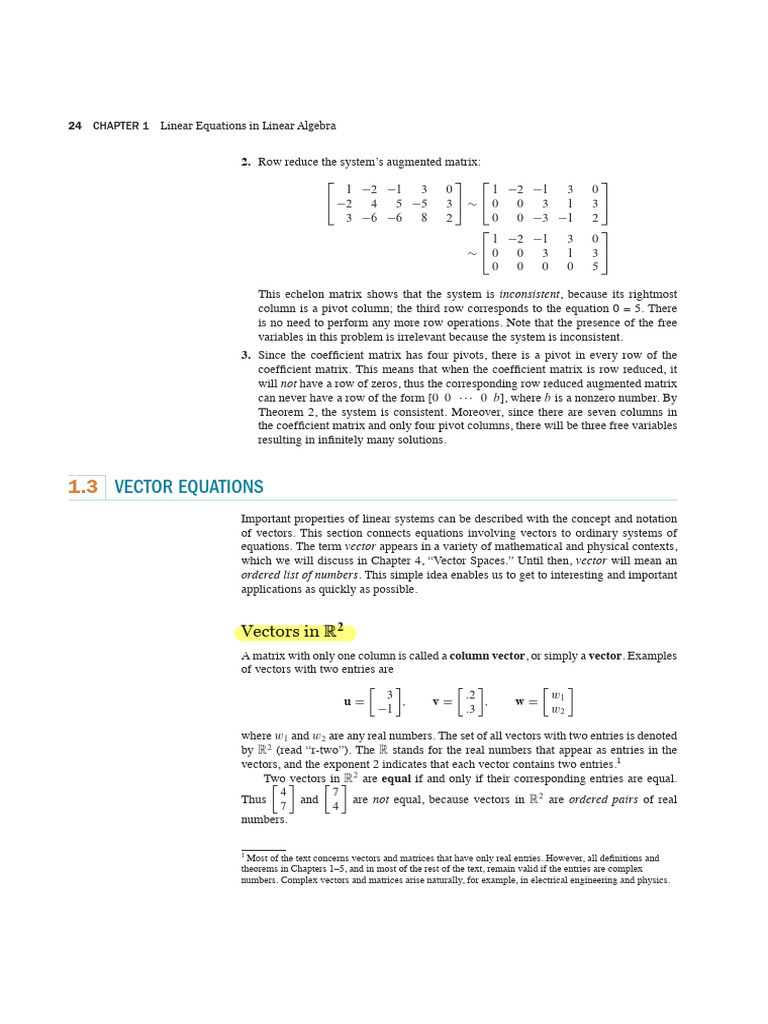 Linear Equations in Linear Algebra | PDF