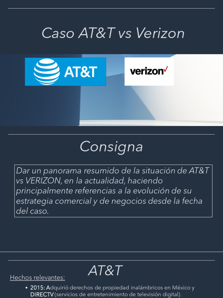 Estrategias Comerciales AT&T vs Verizon | PDF | AT & T | Telecomunicaciones