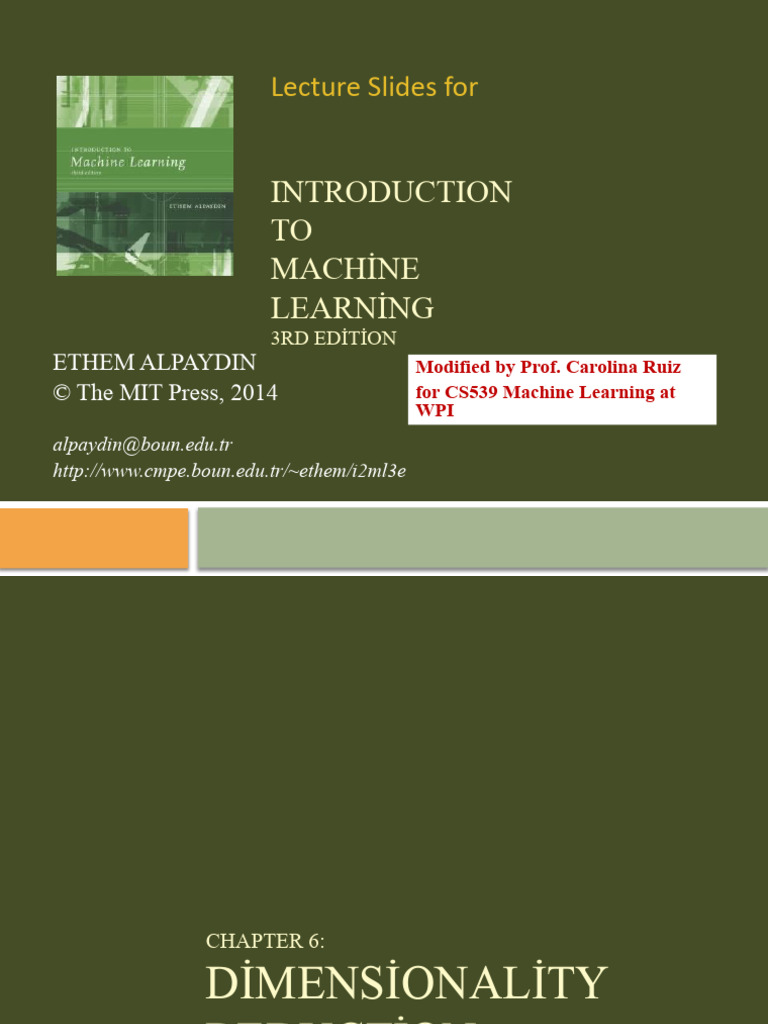 Ruiz Modified I2ml3e Chap6 | PDF | Principal Component Analysis | Linear Algebra
