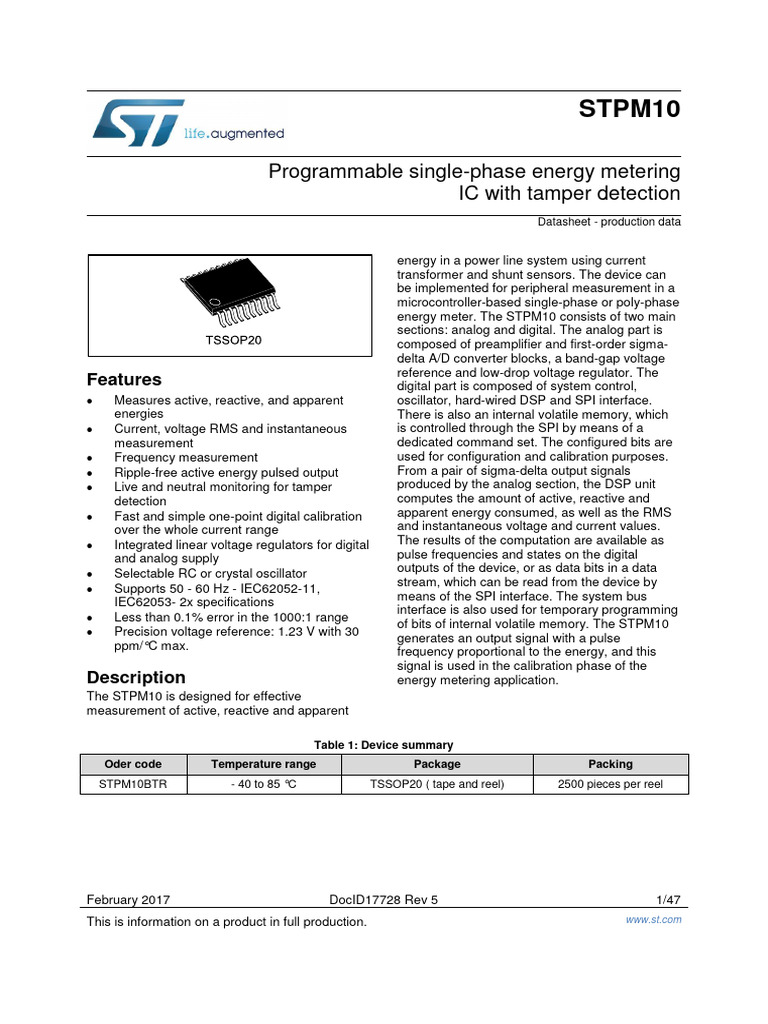STPM 10 | PDF | Analog To Digital Converter | Power Supply