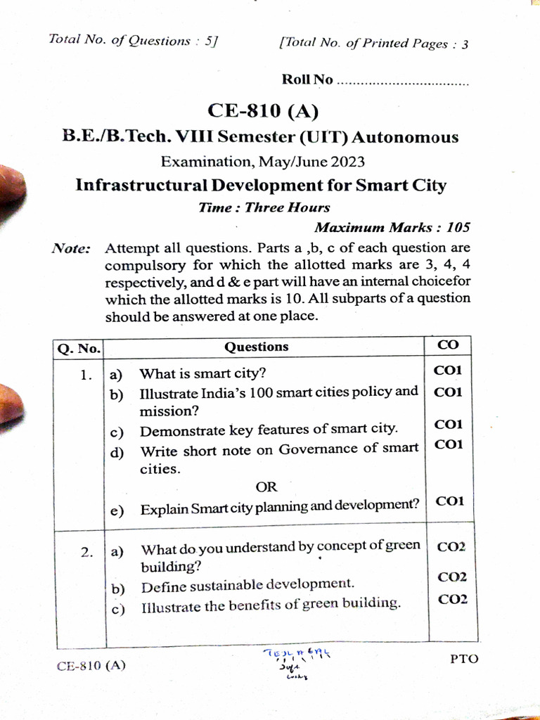 8th Sem Question Papers | PDF | Truss | Bridge