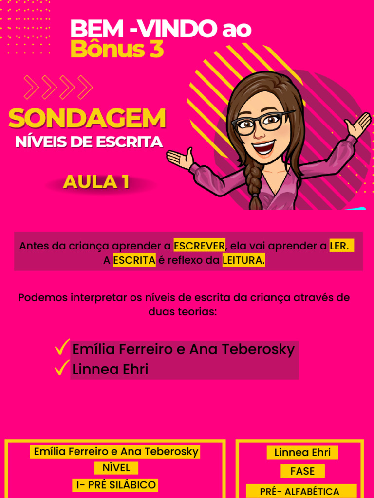 SONDAGEM | PDF | Escrita | Sílaba