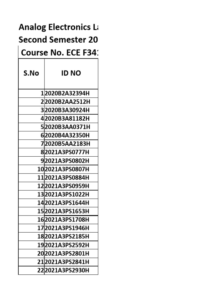 AE Lab Exam Schedule - PS1-PS7 - 2023-2024 | PDF AE Lab Exam Schedule - PS1-PS7 - 2023-2024 | PDF