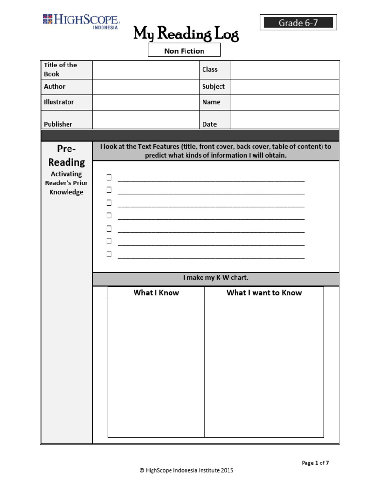 6-7 English Reading Log | PDF | Human Communication | Learning