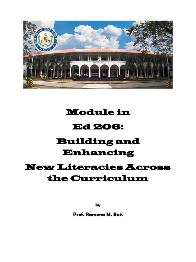 Module In Ed 206 Part Idocx Pdf Literacy Learning 