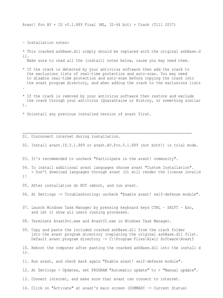 Installation Notes | PDF