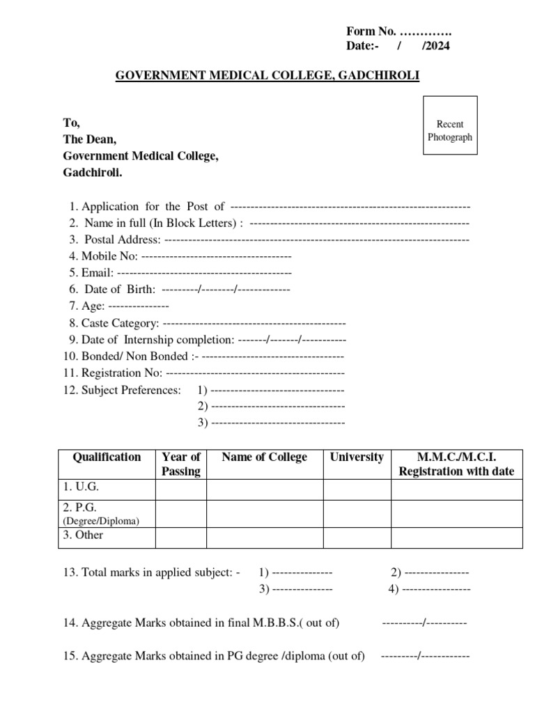 Aplication Form For SR, JR, Tutor | PDF | Vocational Education | Educational Stages
