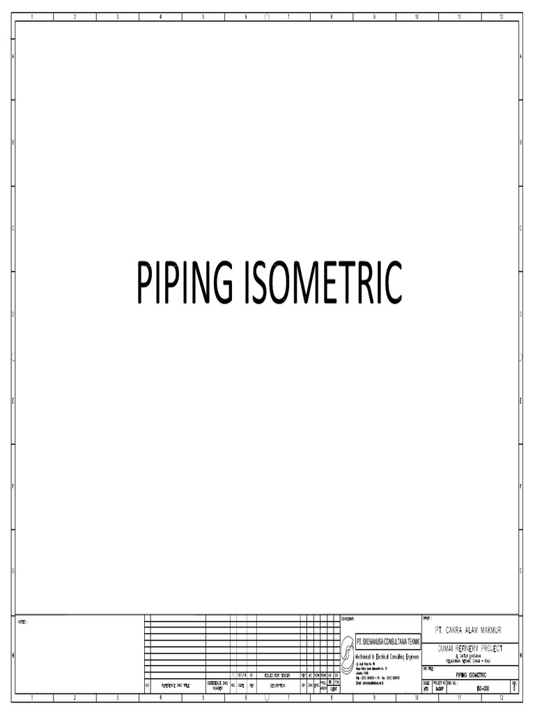 Compile Piping Isometric - For Tender - A3 | PDF