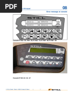 BT Forklift Error Codes Guide | PDF | Sensor | Manufactured Goods