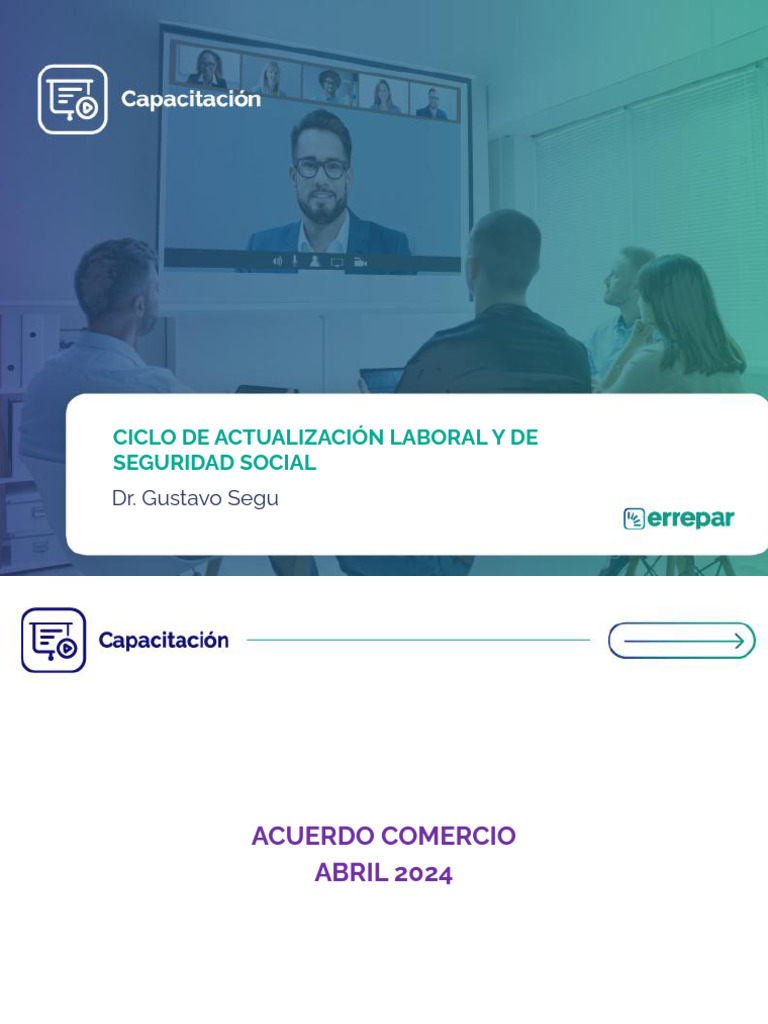 Gustavo Segu Ciclo Laboral Abril 2024 | PDF | Derecho laboral | Huelga