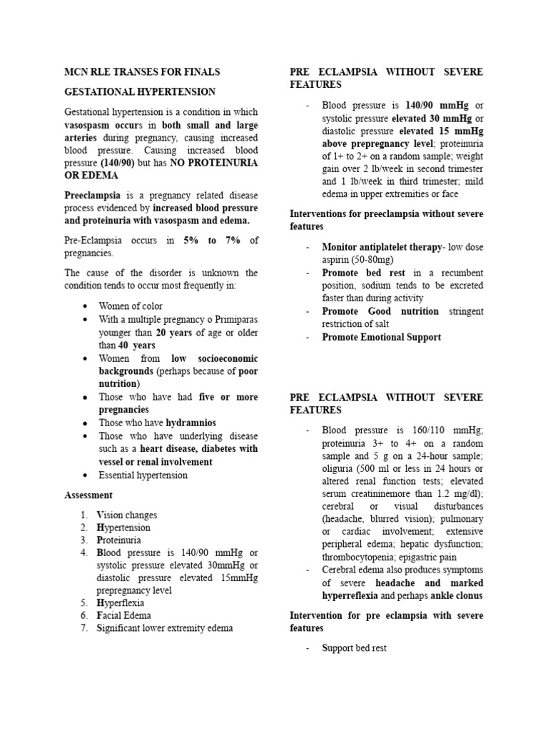 MCN Rle Finals Transes Without Pedia Conecpts | PDF | Diabetes ...