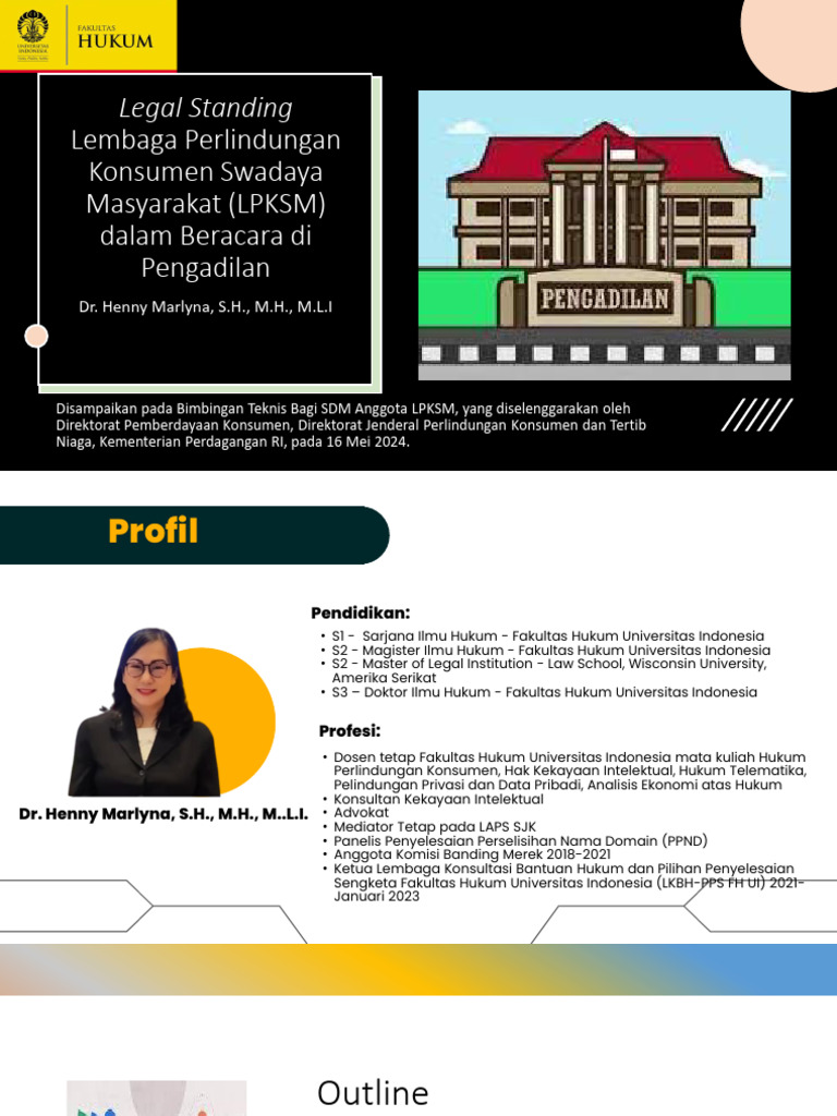 Legal Standing Lembaga Perlindungan Konsumen Swadaya Masyarakat-Mei ...