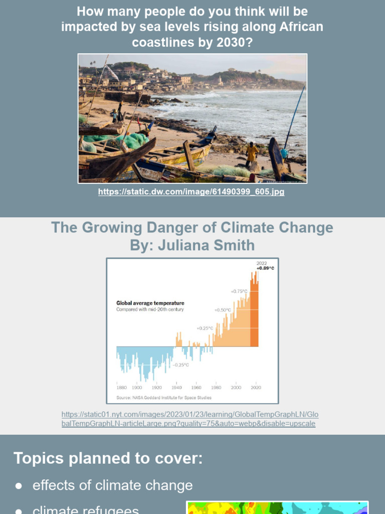 Climate Refugee Presentation | PDF | Sea Level Rise | Climate Change