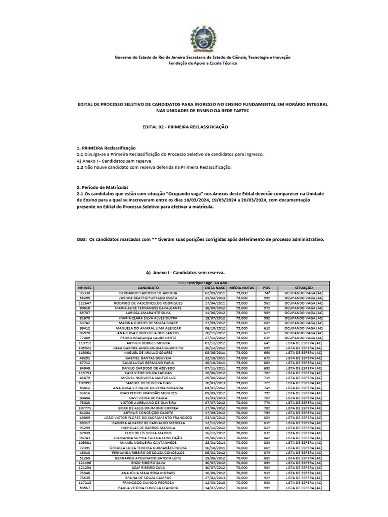Modelo de Gênero Textual Lista Nominal | PDF