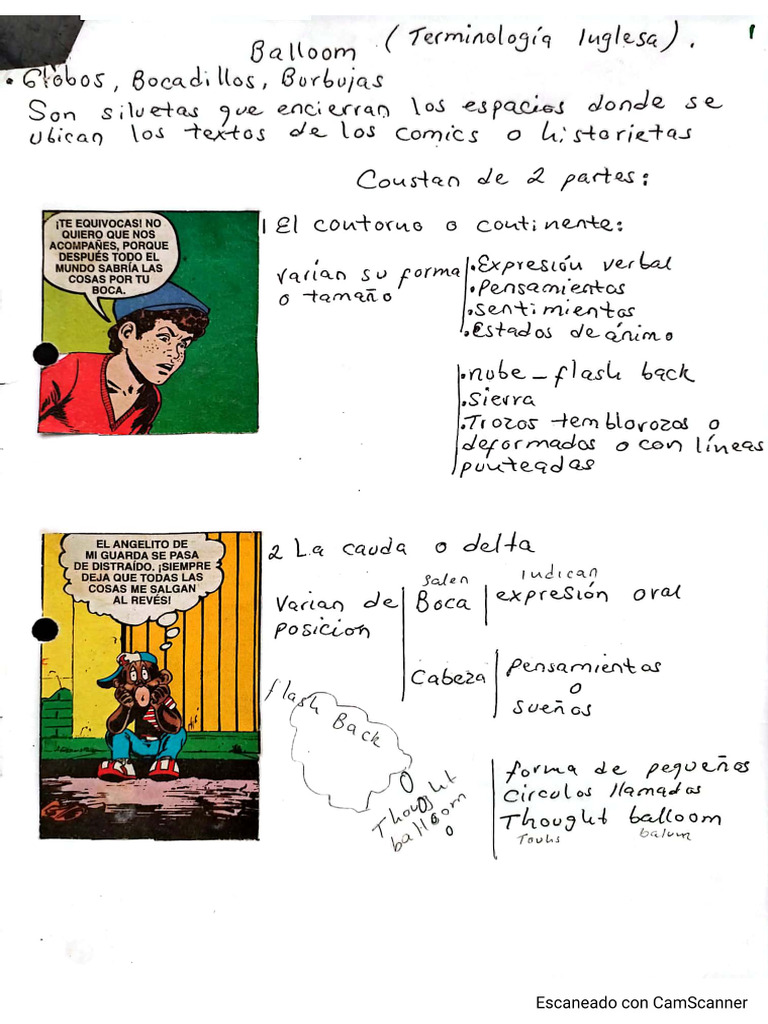 CÓMIC. Elementos y Características | PDF