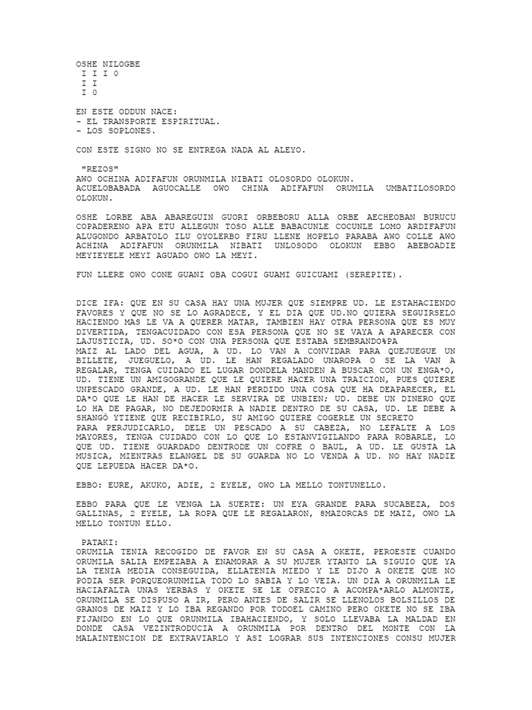 Oshe | PDF | Religión étnica | Deidades