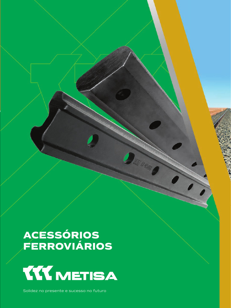 Dormentes de Aço para Ferrovias METISA | PDF | Transporte ferroviário ...