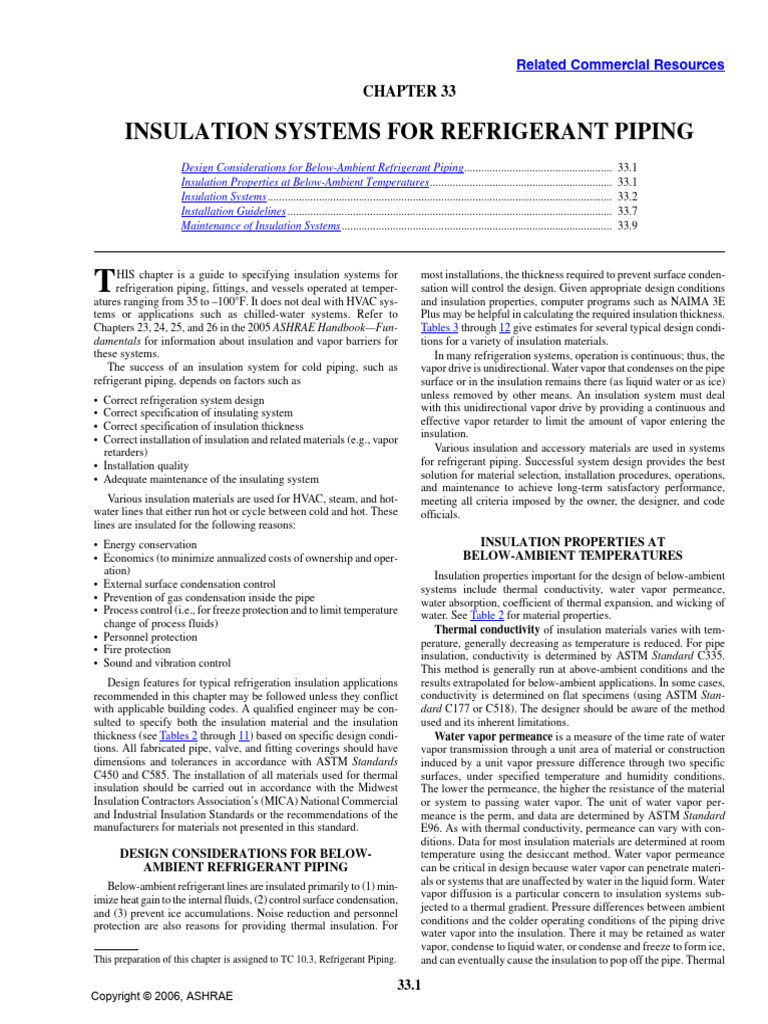 Insulation Systems For Refrigerant Piping | PDF | Thermal Insulation | Corrosion