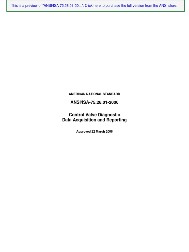 Preview ANSI+ISA+75.26.01-2006 | PDF | Actuator | International System ...