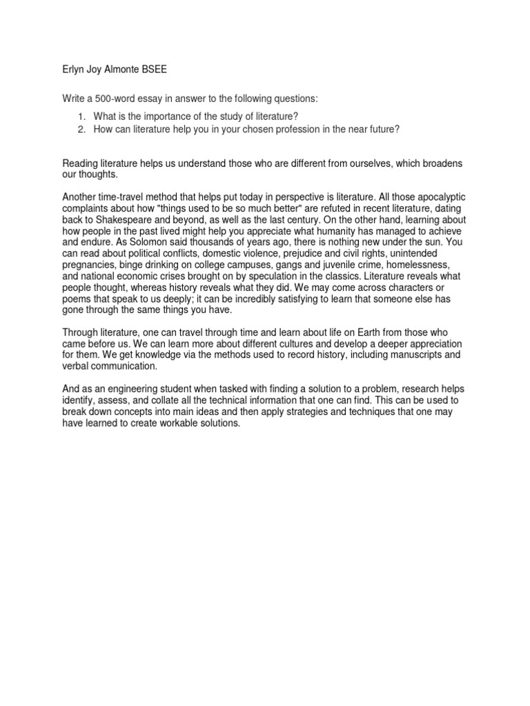 Almonte, Erlyn Joy A. - Great - Books | PDF