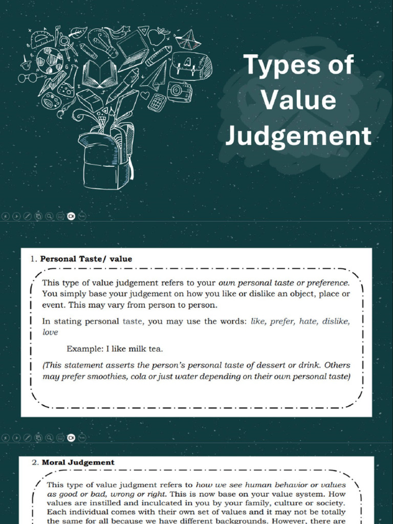 Value Judgement | PDF