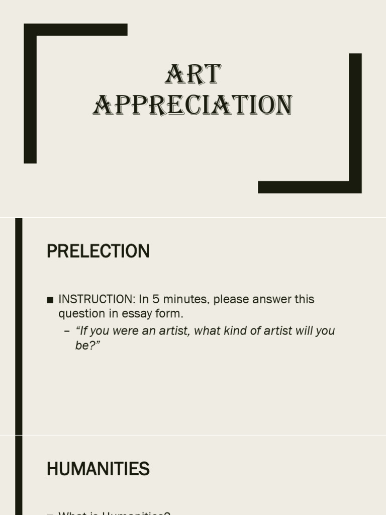 ART-APPRECIATION-LESSON-1 | PDF