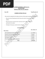 Class XII Physics Practical Syllabus - 2025-26 | PDF