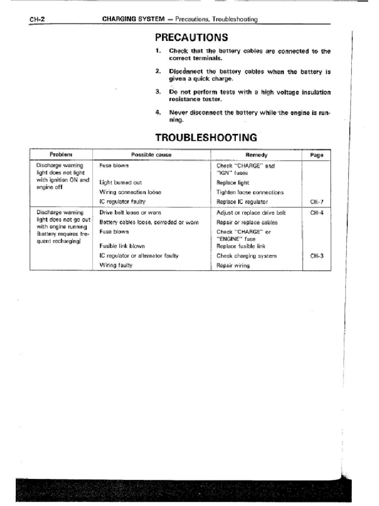 08 Charging System | PDF