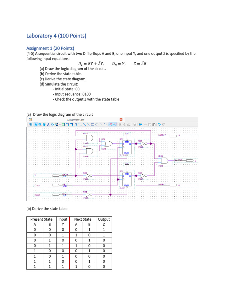 Lab 4 | PDF | Logic Gate | Computer Engineering