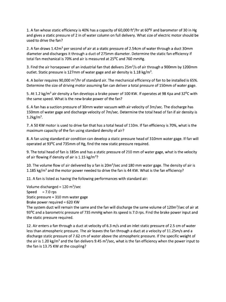 FM Sample Problems | PDF