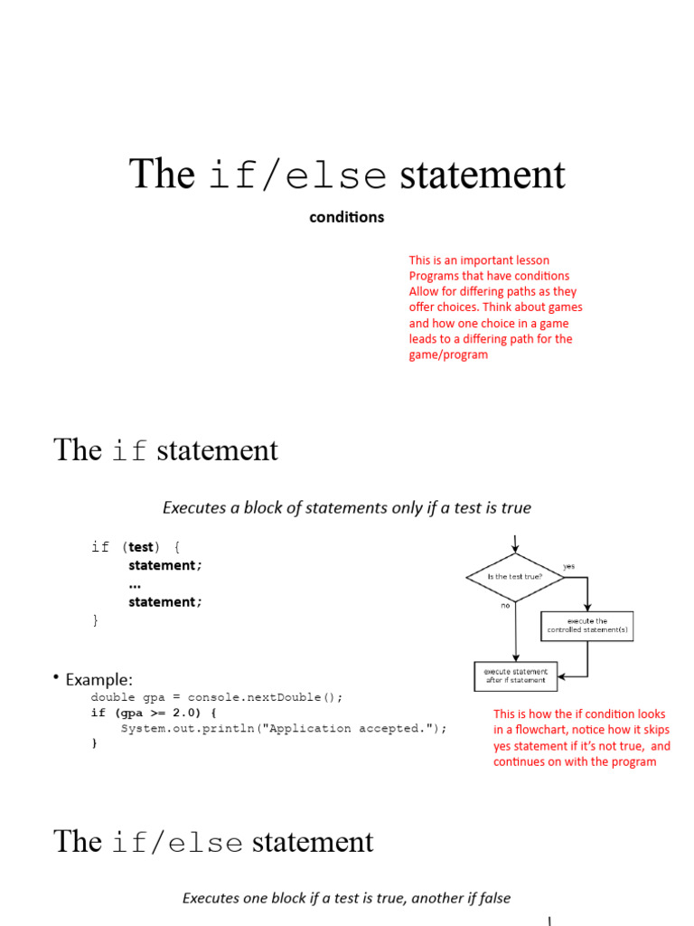5 The If Statement | PDF | Computer Programming | Software Engineering