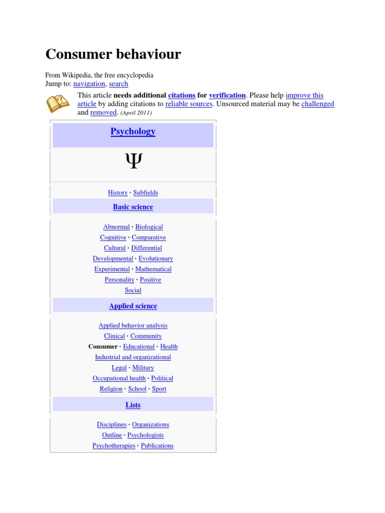 Consumer Behaviour | PDF | Consumer Behaviour | Behavior