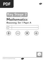 Year 5 Maths Reasoning Test Paper B | PDF | Teaspoon
