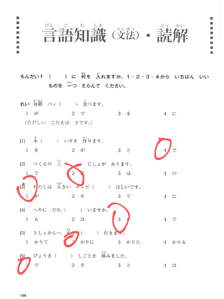 N5 Grammar Reading Copy | PDF