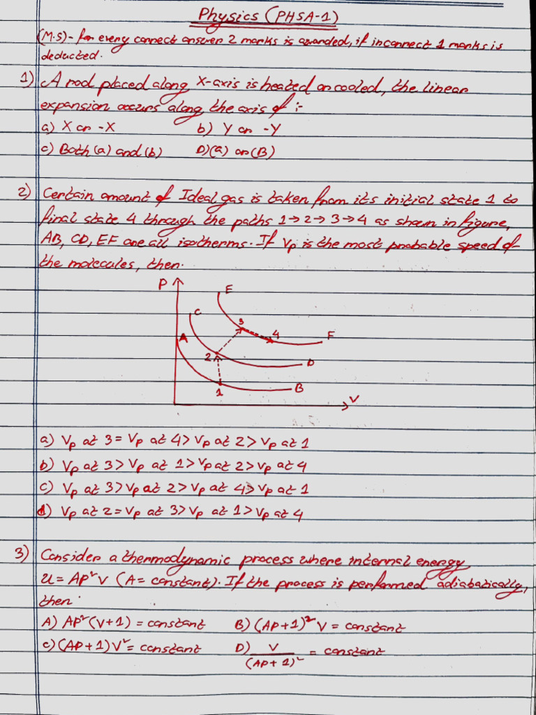 Physics Question Paper | PDF