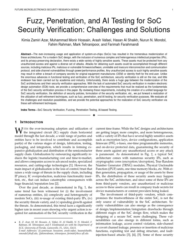 SoC Fuzzing Intro | Download Free PDF | Security | Computer Security