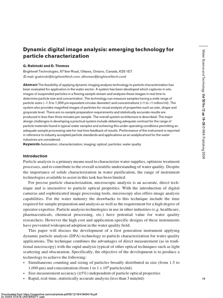 3-Dynamic Digital Image Analysis | Download Free PDF | Pixel | Optics